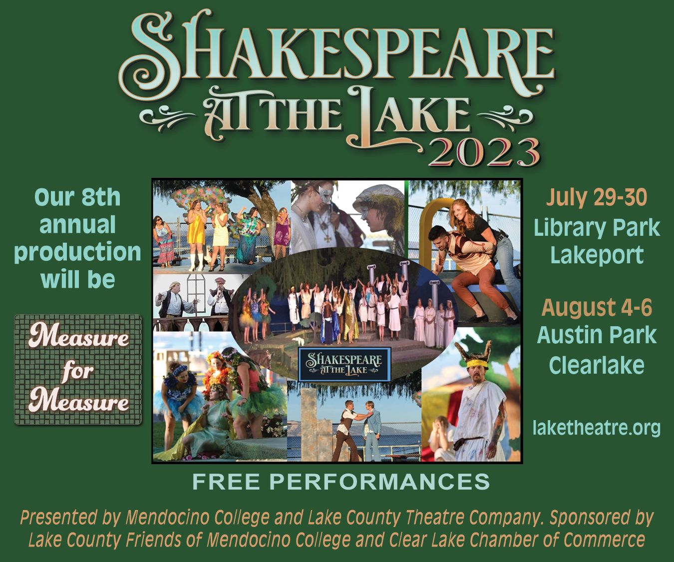Shakespeare At The Lake - Lake County Theatre Company
